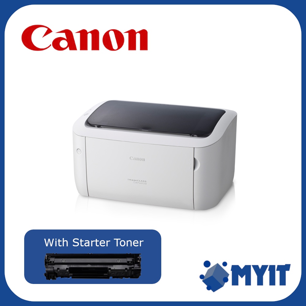 Canon LBP6030 ImageClass Mono Laser Printer A4 Paper Mono Printing USB with Starter Toner ...