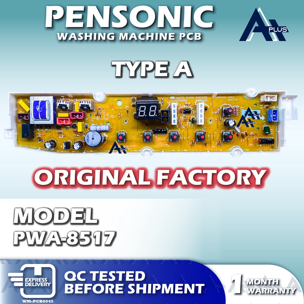 PWA-8517 PENSONIC Washing Machine PCB Board BOARD MESIN BASUH PWA8517 ...