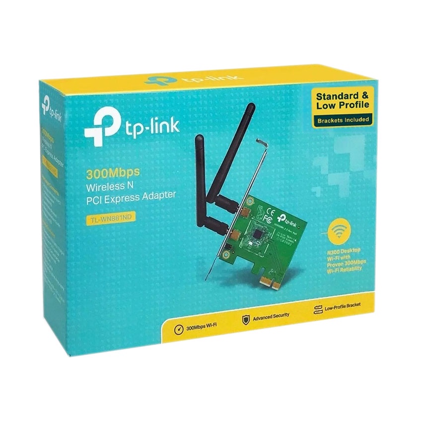 TP-Link 300Mbps Wireless N PCI Express Adapter ( TL-WN881ND ) | Shopee ...