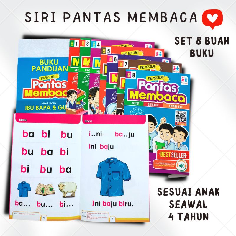 Buku belajar membaca Kids Suku Kata Preschool Prasekolah Buku suku kata ... Buku belajar membaca Kids Suku Kata Preschool Prasekolah Buku suku kata ...