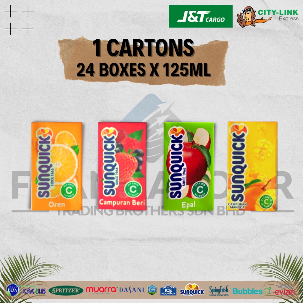 Sunquick Kotak Fruit Juice Drink 1 Carton (24 x 125ml) (With FAST ...