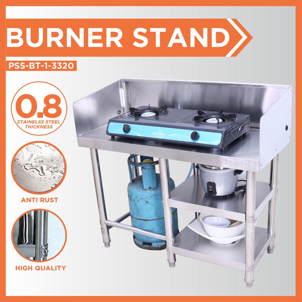 Meja Stainless Steel Table Cooking Table Kitchen Burner Stand Stove ...