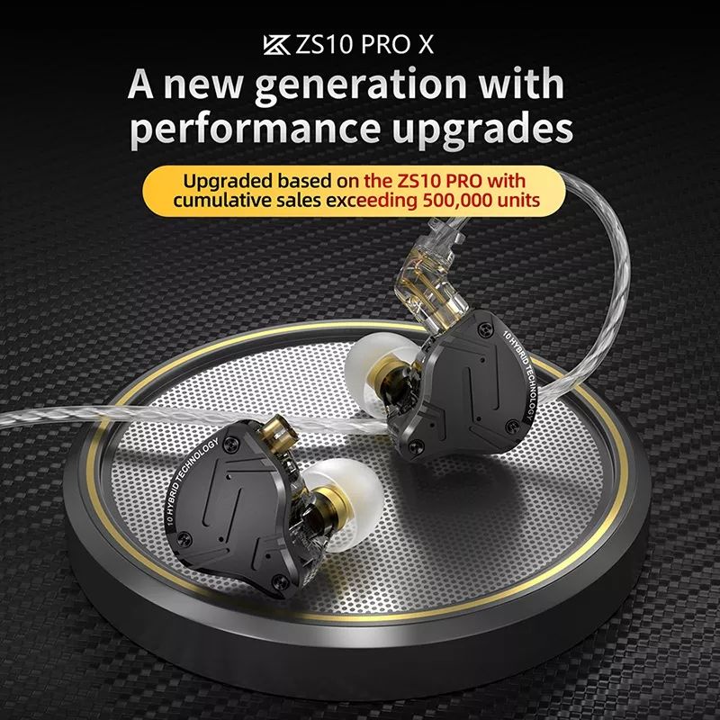 KZ ZS10 Pro / KZ ZS10 Pro X Ring Iron Earphone 10 Unit Moving Iron Metal Earphone | Shopee Malaysia
