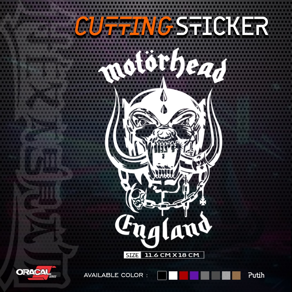 Cutting Sticker Motorhead England Band Logo | Motorhead England Logo ...