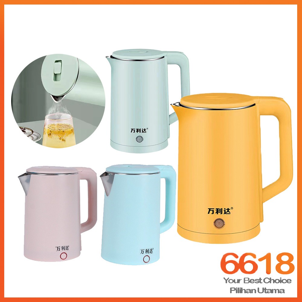 Elektrik Cerek Jag Pemanas Air Jag Masak Air 2L Electric Automatic Jug ...