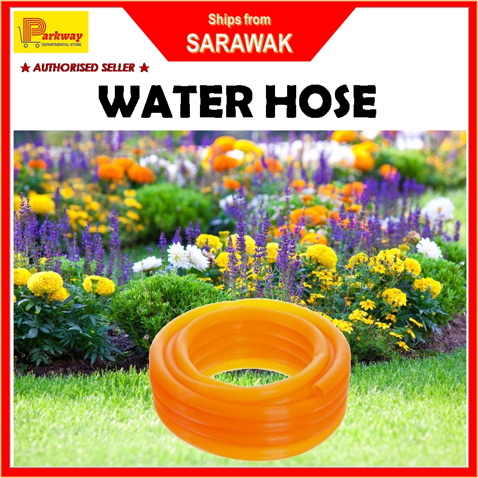 PVC GARDEN HOSE ORANGE 16MM X 5M, 10M, 15M, 30M / WATER HOSE / GETAH ...