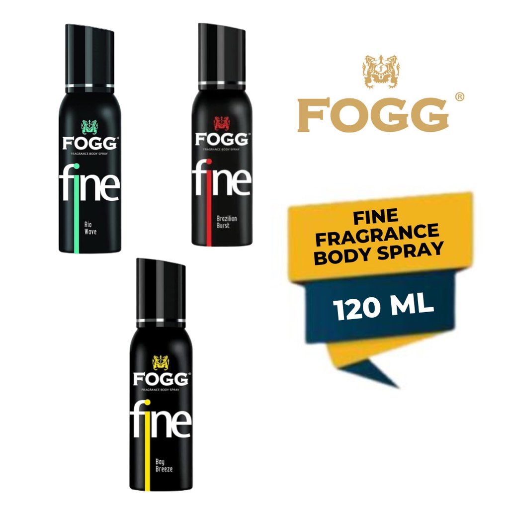 FOGG FINE FRAGRANCE BODY SPRAY (BRAZILIAN BURST, RIO WAVE & BAY BREEZE ...