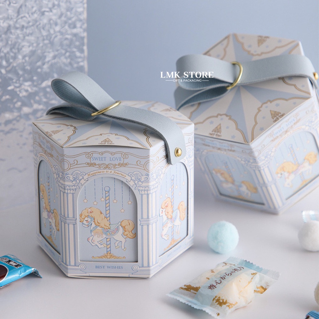 LMK Carousel Gift Box Wedding Birthday Doorgift Box Goodies Box Kotak ...