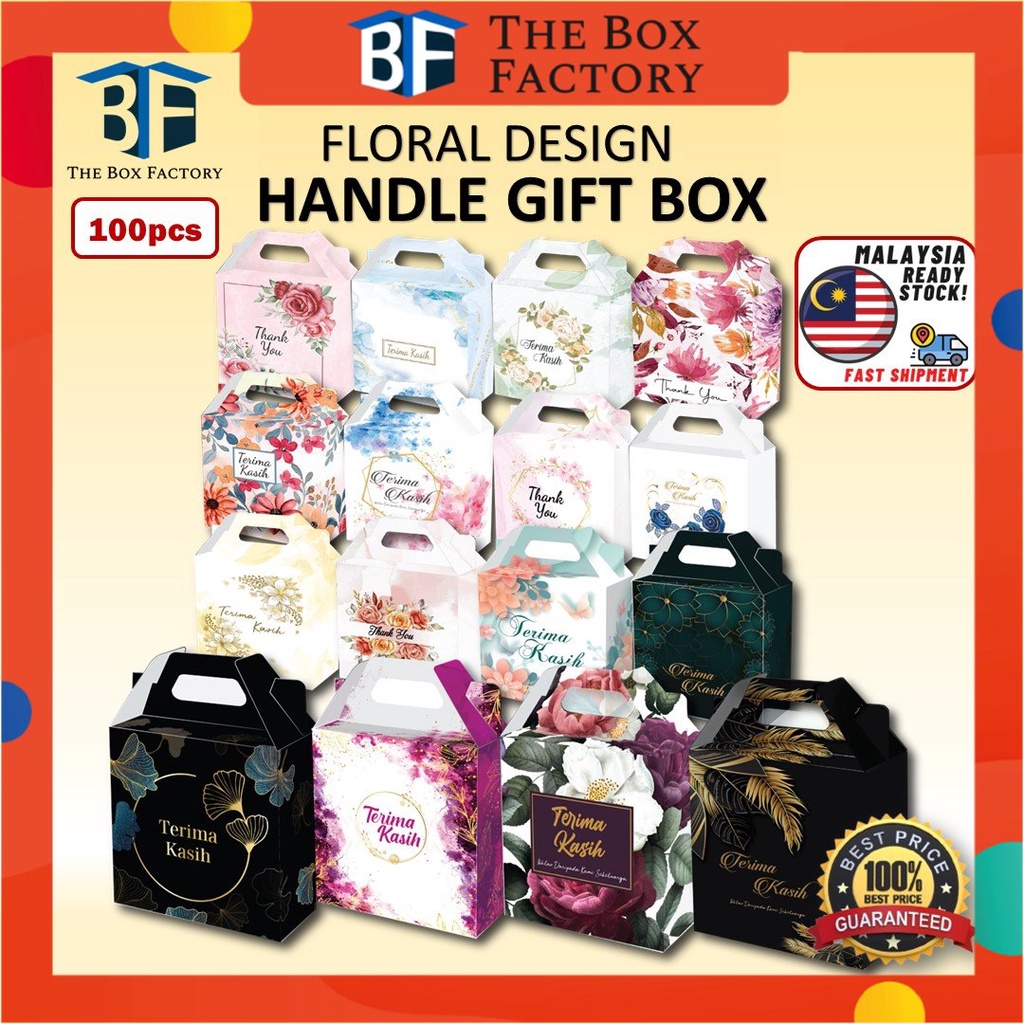 100pcs PROMOSI Doorgift Box | Wedding Box | Goodies Box | Kotak Kahwin ...