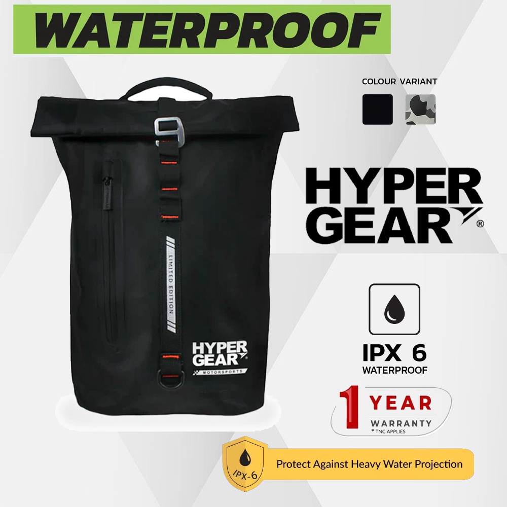 HYPERGEAR Dry Pac Aero 25L Backpack with Notebook Slot | Shopee Malaysia