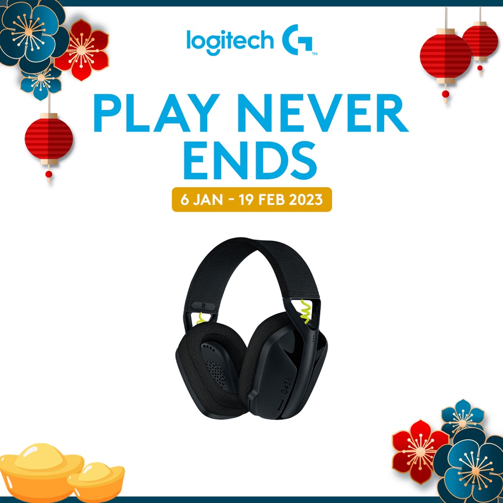 Logitech G435 LIGHTSPEED and Bluetooth Wireless Gaming Headset ...
