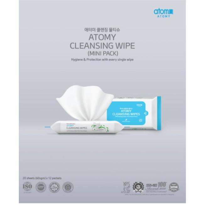 ATOMY CLEANSING WIPE (MINI PACK) | Shopee Malaysia