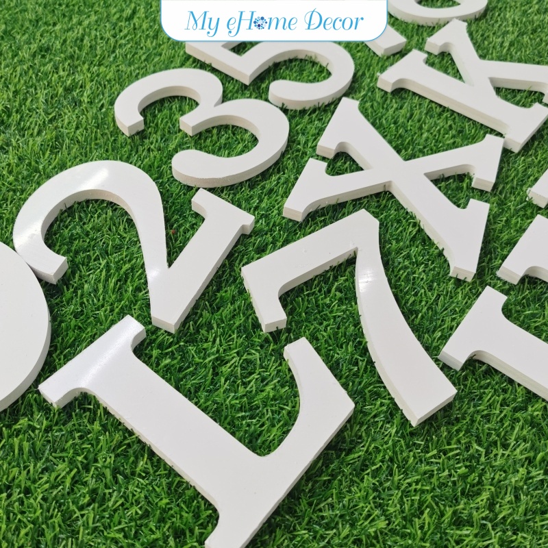 H30CM Weatherproof block lettering cut out lettering house number PVC ...