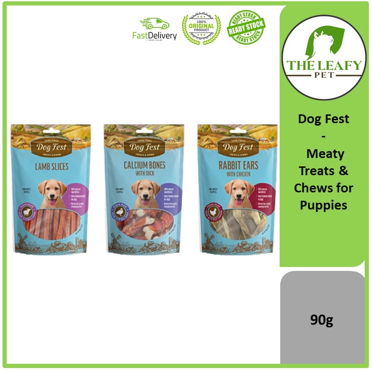 Dog Fest Meaty Treats & Chews for Puppy / Puppies - 90g | Shopee Malaysia