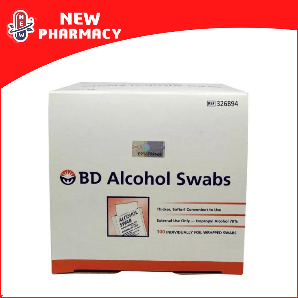 BD Alcohol Swab 100's | Shopee Malaysia