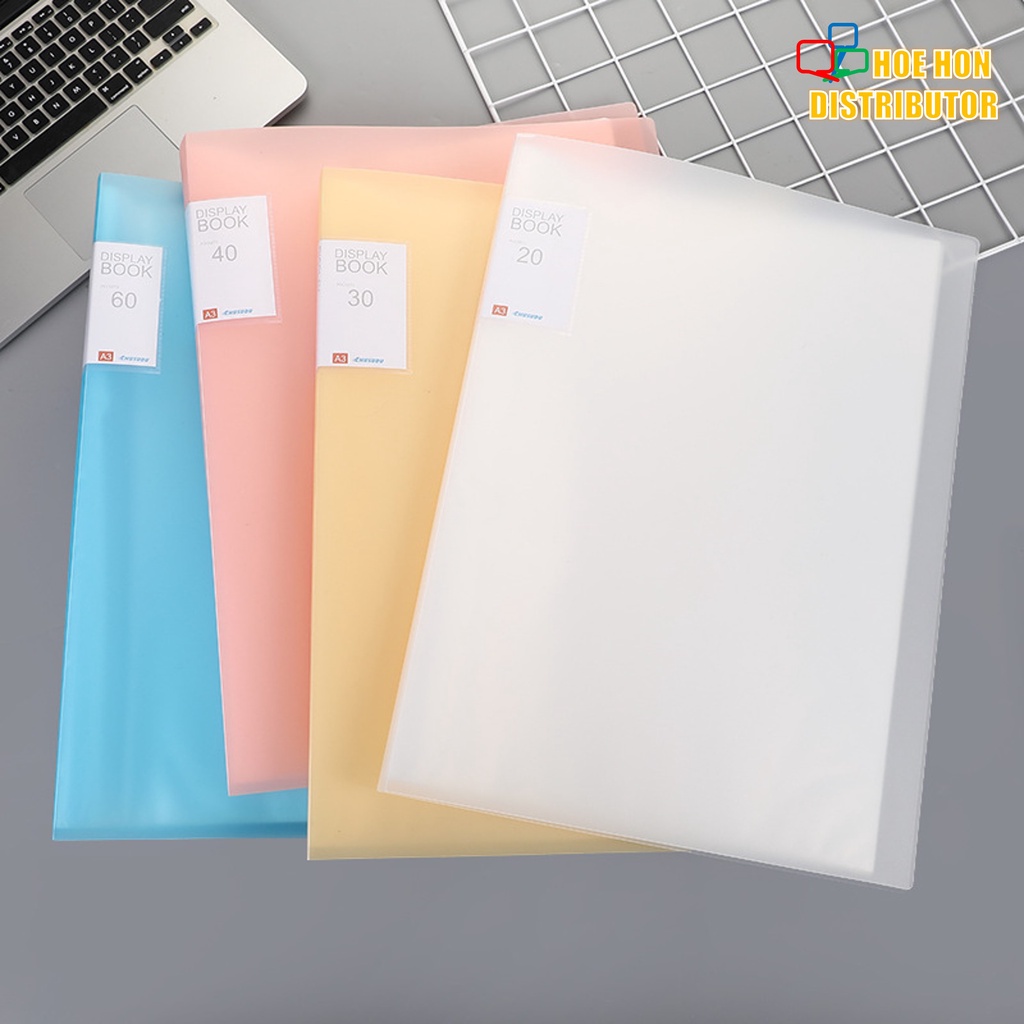 Clear Book Holder A4 10 Pockets Pages Certificate Paper Sheets ...