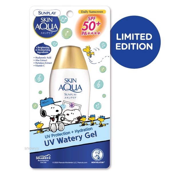 [LIMITED EDITION] Sunplay Skin Aqua UV Watery Gel With Snoopy SPF50+PA ...