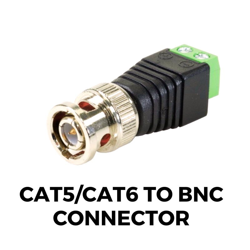 DAHUA CCTV Connector CAT5/CAT6 To BNC Coaxial Video Connector Converter ...
