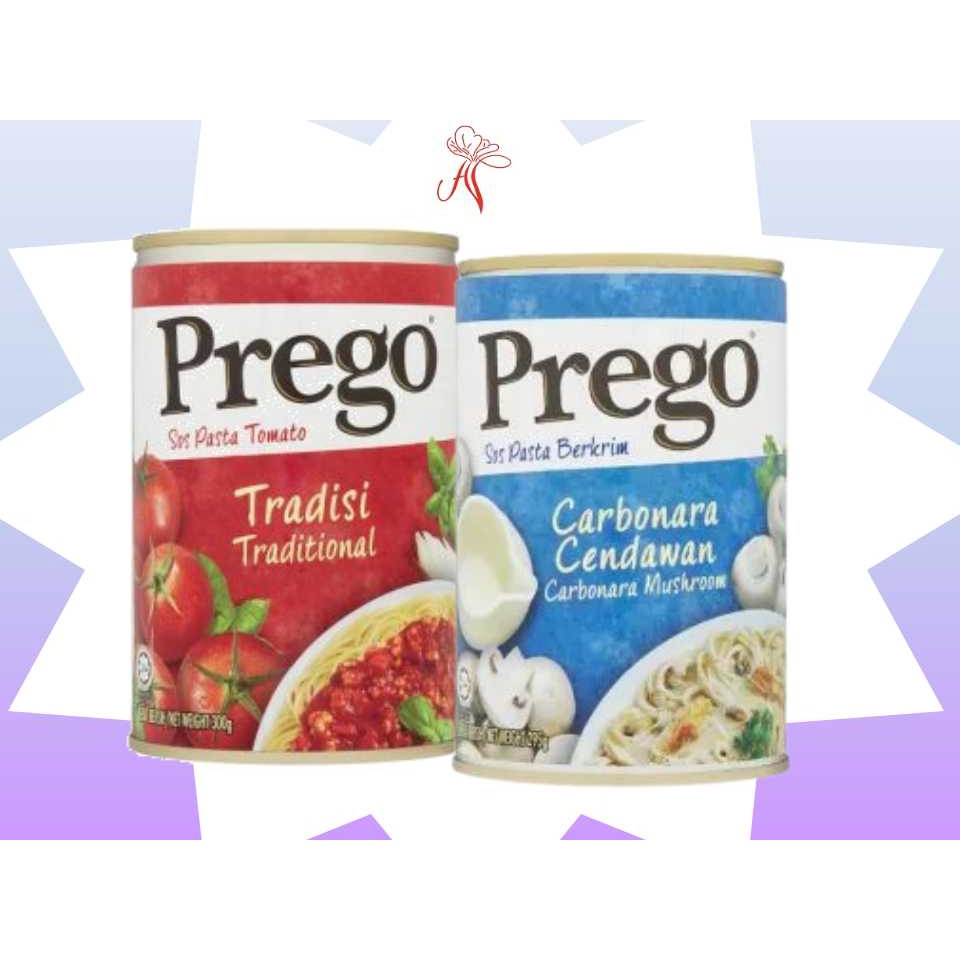 Prego Sos Pasta Carbonara Cendawan 295g/Sos Tomato Tradisi 300g ...