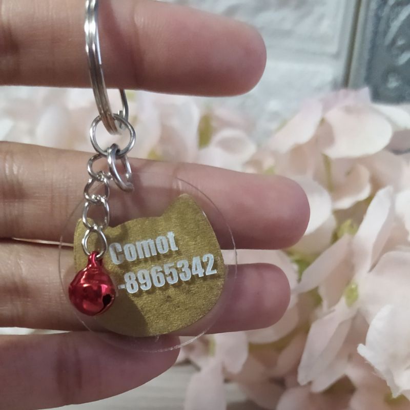 Cat Tag Keychain Name Tag Nama Kucing | Shopee Malaysia
