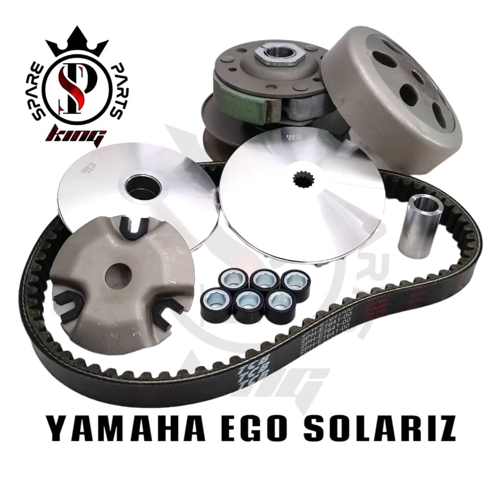 YAMAHA EGO SOLARIZ EGO AVANTIZ FRONT PULLEY REAR PULLEY WITH TIMING BELT COMPLETE SET STD ...