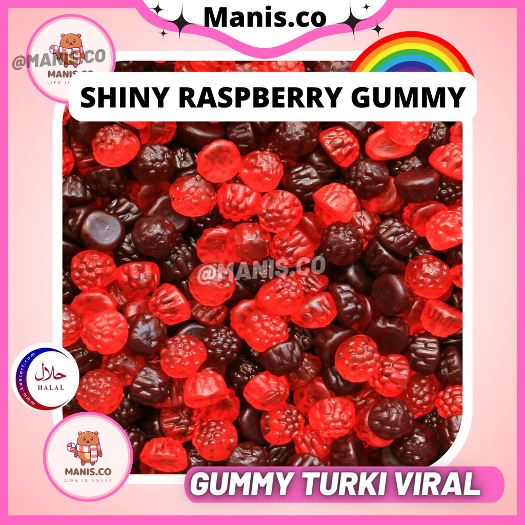 [Shiny Raspberry] Sweet Candy Halal Gummy Bebeto Haribo Snack Gummi ...