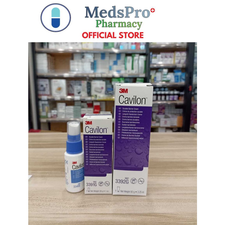 CAVILON 3M DURABLE BARRIER CREAM 28G/92G AND 3M NO STING 28ML | Shopee ...