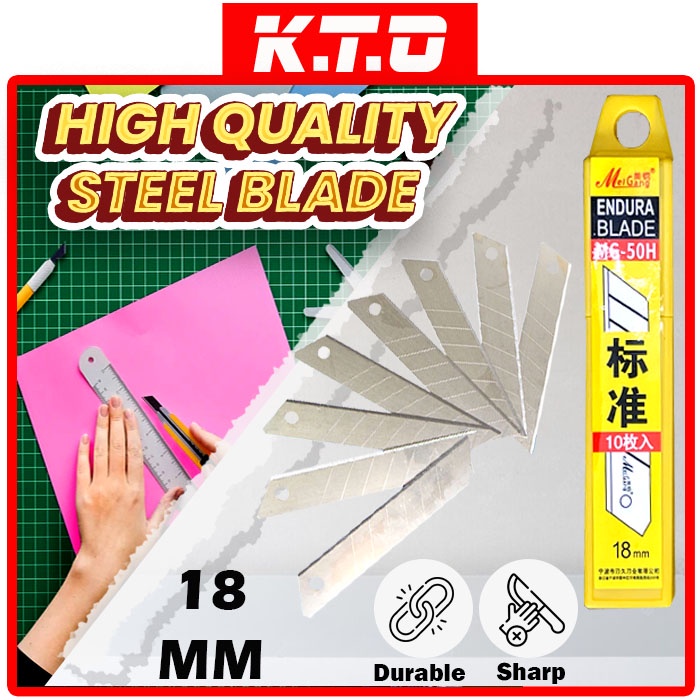 CUTTER BLADE REFILL SHARP DURABLE 18MM CUTTER BLADE CUTTER REFILL BLADE ...