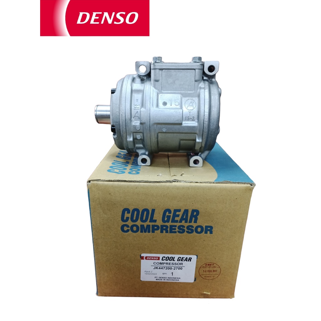 DENSO Cool Gear 447200-2700 Compressor 10PA15C without Magnet Clutch ...