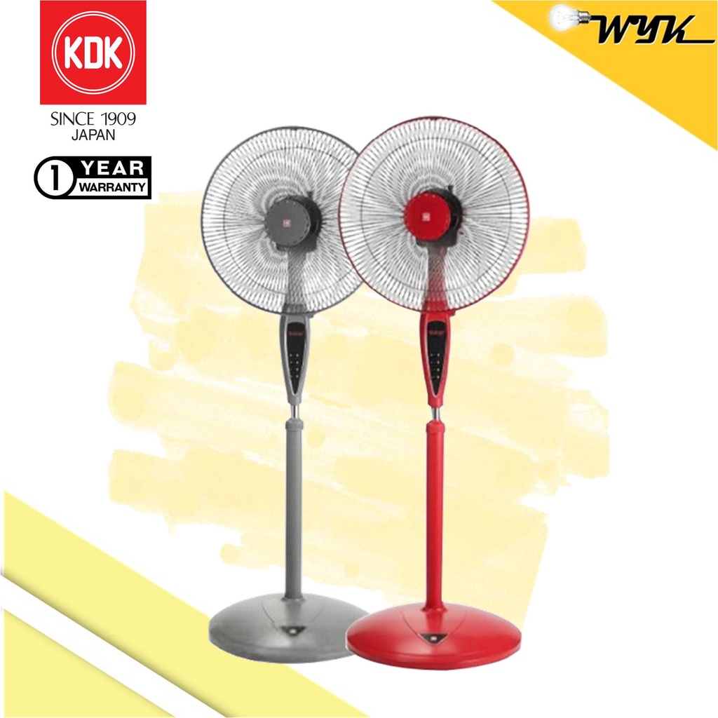 KDK 16" Stand Fan KX405 (Grey/Red) | Shopee Malaysia