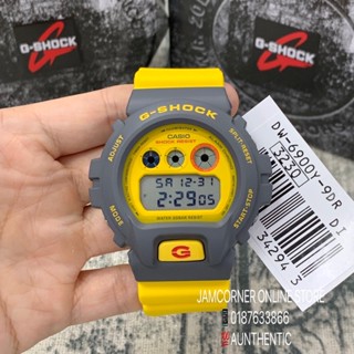 100% ORIGINAL CASIO G-SHOCK DW-6900Y-9 YELLOW GREY 90s-inspired ...