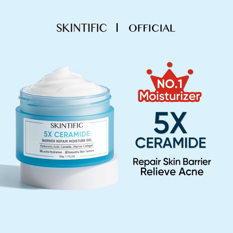 Skintific 5X Ceramide Skin Barrier Repair Moisture Gel 30g/Ready stock ...