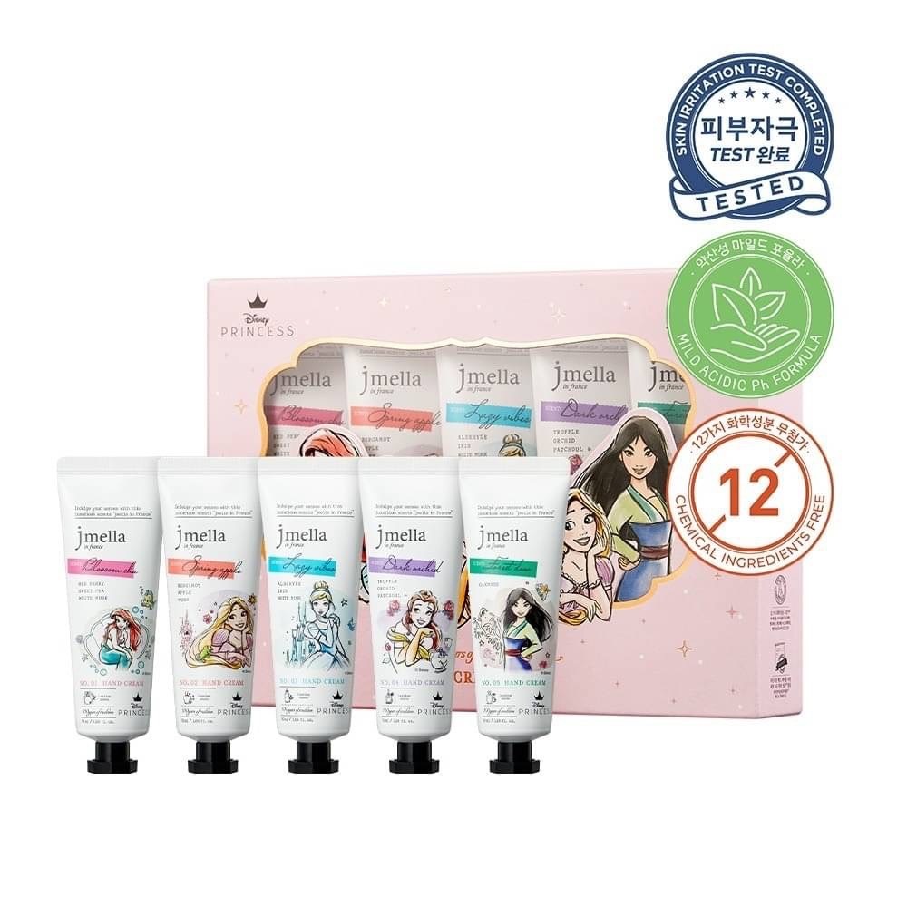 现货！Jmella Disney Perfume Hand Cream Set (50mlx5) 迪士尼护手霜 | Shopee Malaysia