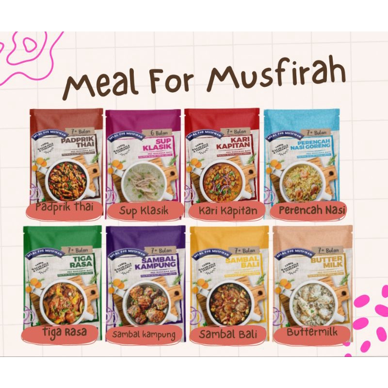 HALAL MEAL FOR MUSFIRAH BABY 6BULAN 7BULAN PES MAKANAN MASAK | Shopee ...