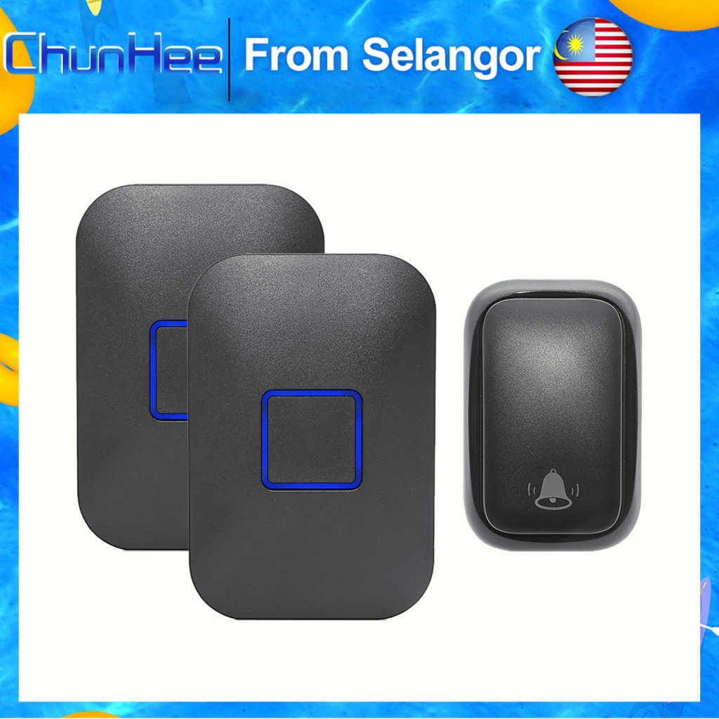ChunHee Wireless Door bell No Need Battery Self Powered 60 Tones 5 ...