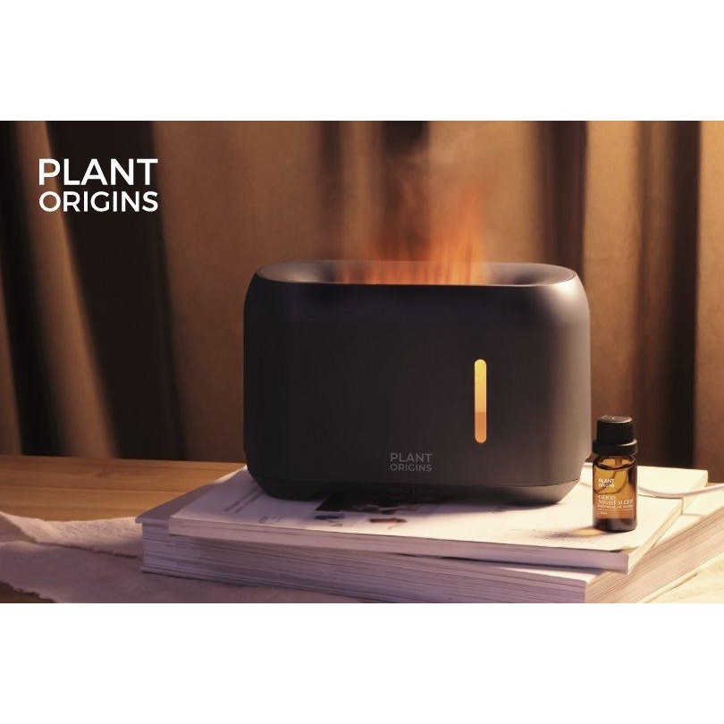 Plant Origins Aromatherapy Flame Diffuser (Smoky Grey)/(Pearl White ...