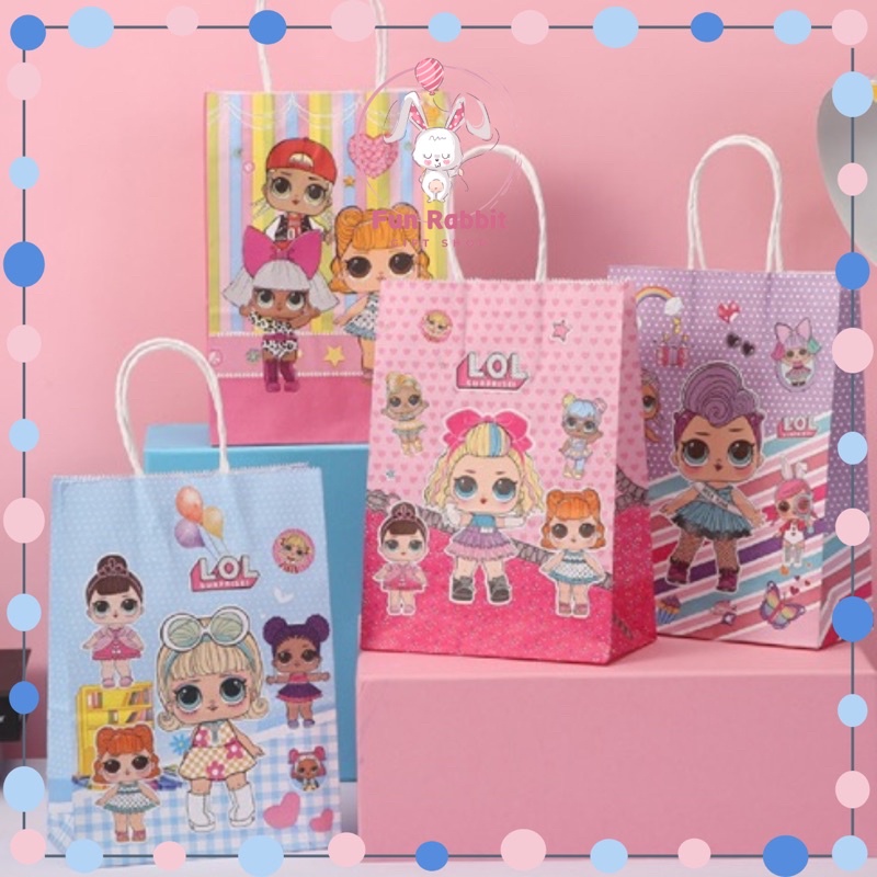 [ReadyStock] Gift Packaging Bag Birthday Party Kraft Paper Bags LOL ...
