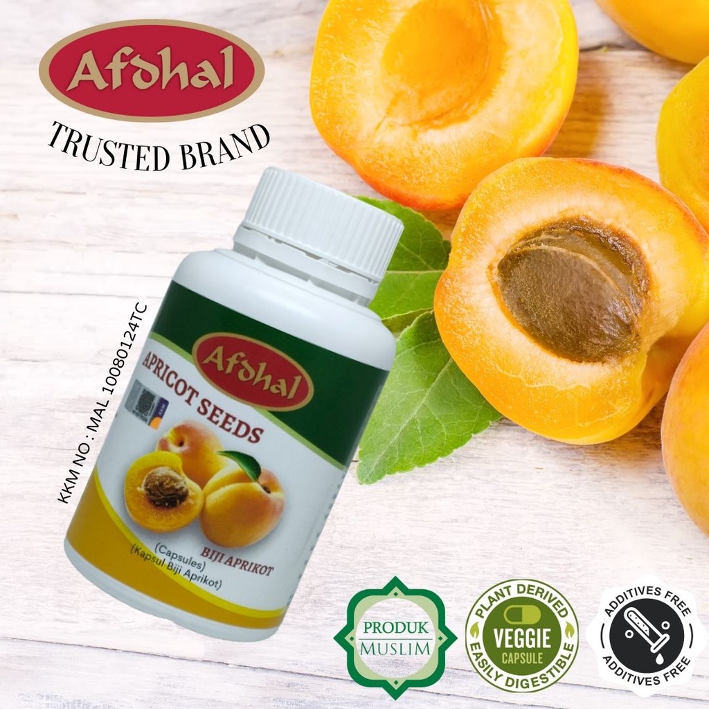 Afdhal Apricot Seed Capsule ***dari 100% biji aprikot pahit***tiada ...