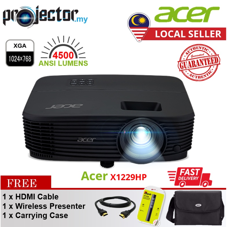 Acer X1229HP XGA 4500 Lumens DLP Office, Education Projector ...
