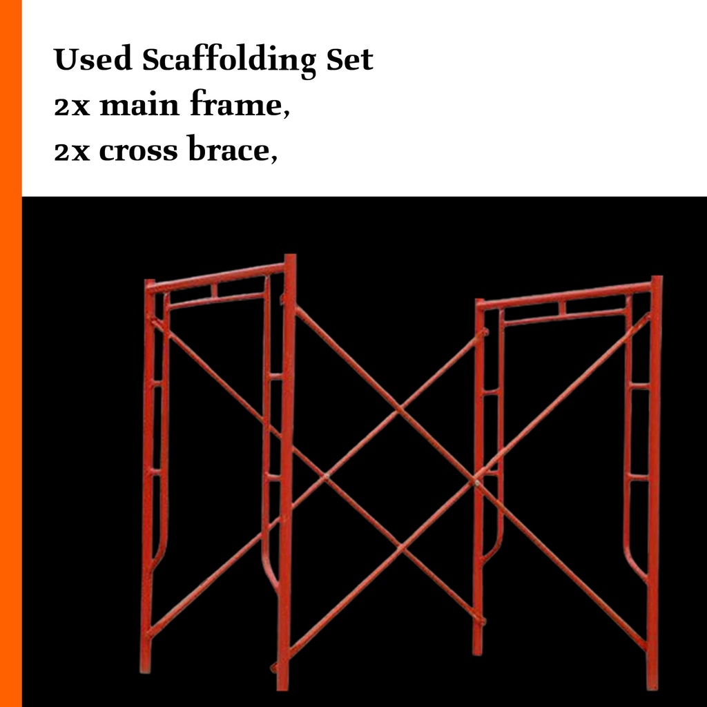 SCAFFOLDING STAGGING 1700 mm ( 2.3 MM ) ( 39 KG X 125 X 170 X 10 ...