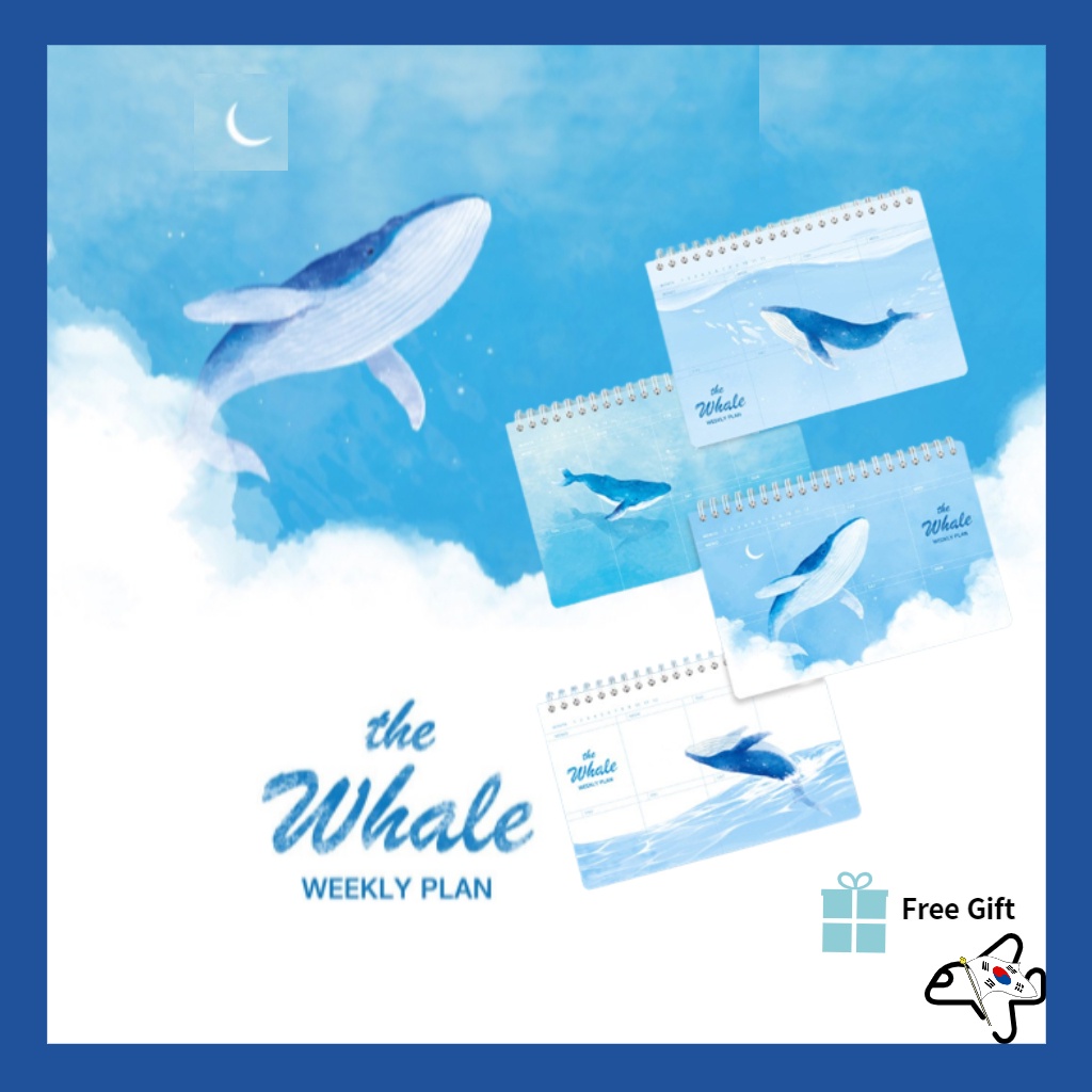 Whale Weekly Planner / Undated Weekly Planner/Weekly Planner for 15 ...
