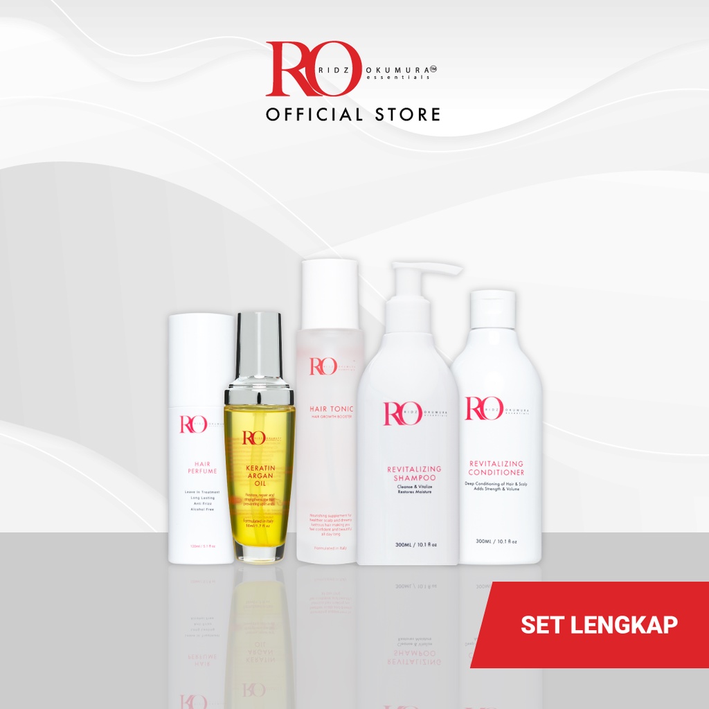 Ridz Okumura Essentials Set Lengkap | Shampoo | Conditioner | Hair ...