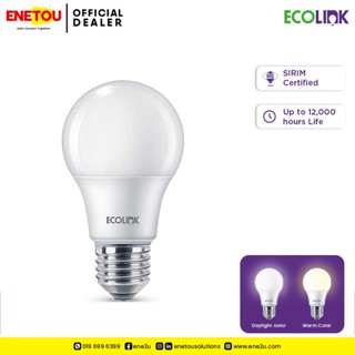 ECOLINK 9W LED BULB E27 230V (3000K | 6500K) | Shopee Malaysia