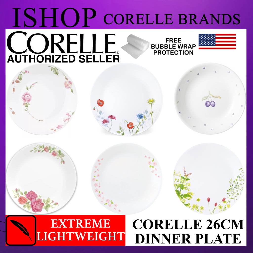 Corelle Loose 26cm Dinner Plate/Pinggan Corelle/Pinggan Nasi Corelle ...