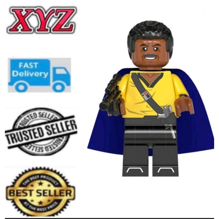 Star Wars LANDO CALRISSIAN Lego-like Building Block Mini Figure (100% ...