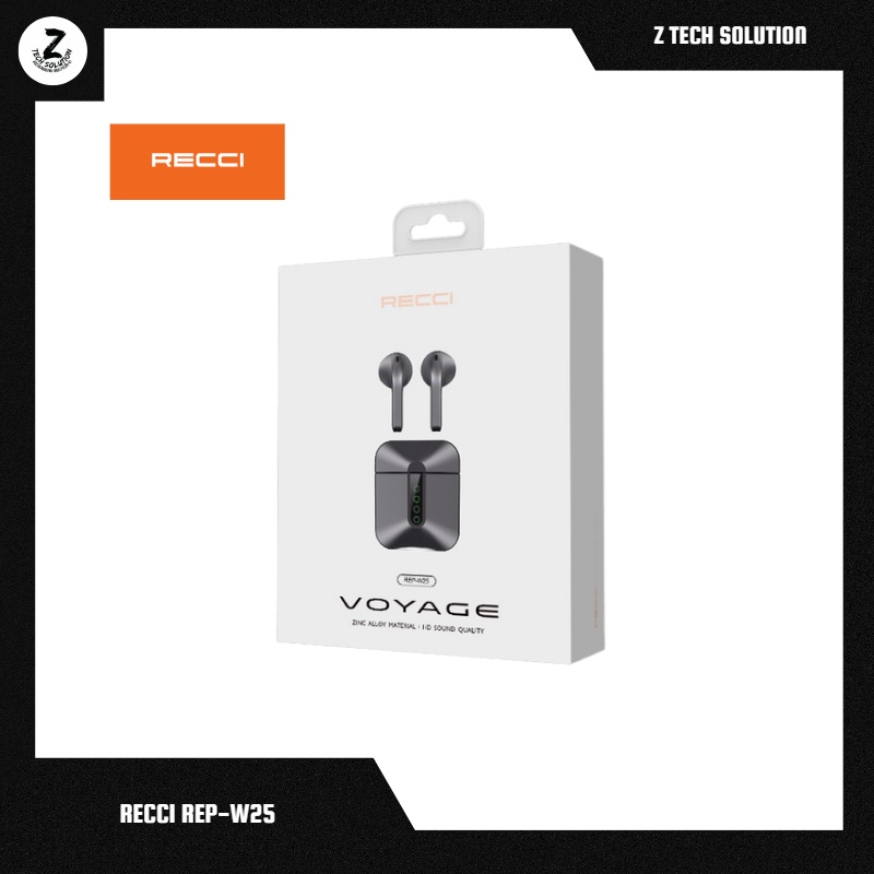 Recci REP-W25 TWS Earphone ( EXQUISITE ZINK ALLOY & HEAVY BASS ...