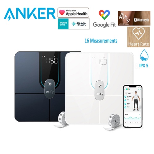Anker T9149 eufy Smart Scale P2 Pro, Digital Bathroom Scale with Wi-Fi ...