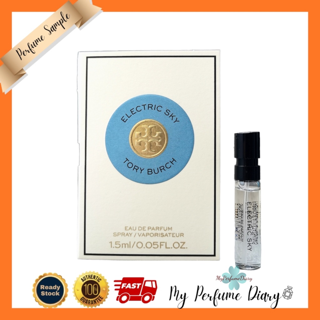 Tory Burch Divine Moon EDP/Electric Sky EDP 1.5ml Perfume Vial Sample ...