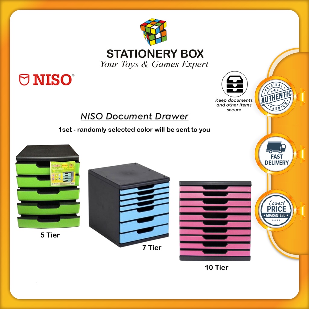 NISO 5/7/10 Tier Document Drawer / Small Drawer / Letter Case / Storage ...