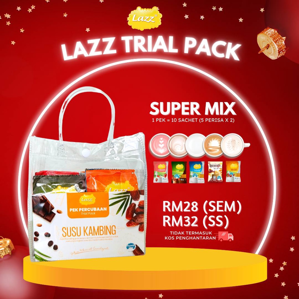 Lazz Susu Kambing Trial Sachet || Deluxe Selection || Susu Asli Kurma ...